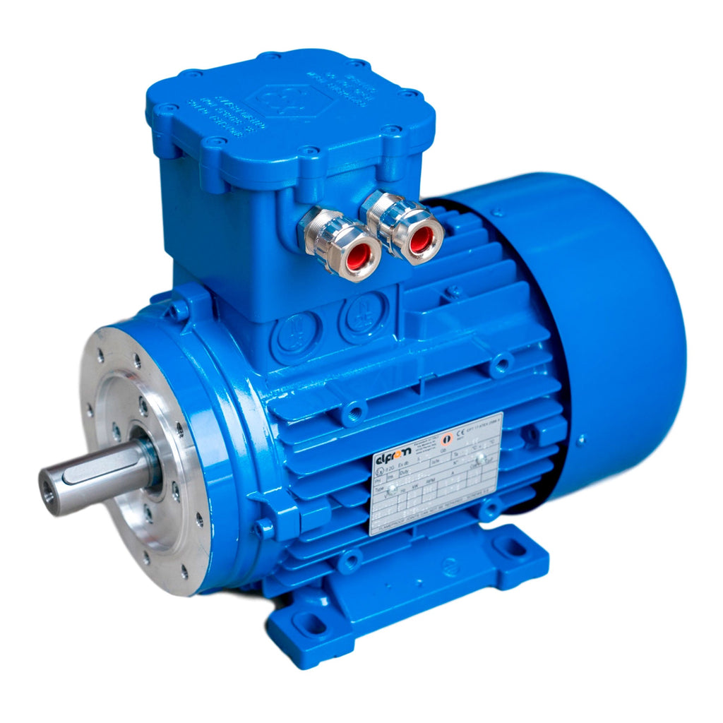 1.5kW ATEX Motor 4P B34 - Zone 1 - ELPROM/ORANGE1 - 230V-415V IE3 - 90 ...