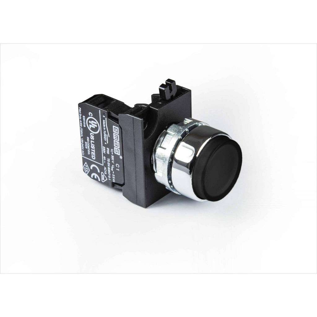 EMAS Metal Black Extended Push Button - CP101HH - 2 NO | ACDC Drives