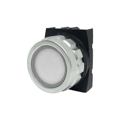 EMAS White Encased Push Button - 30mm - H100DB - 1 NO | ACDC Drives